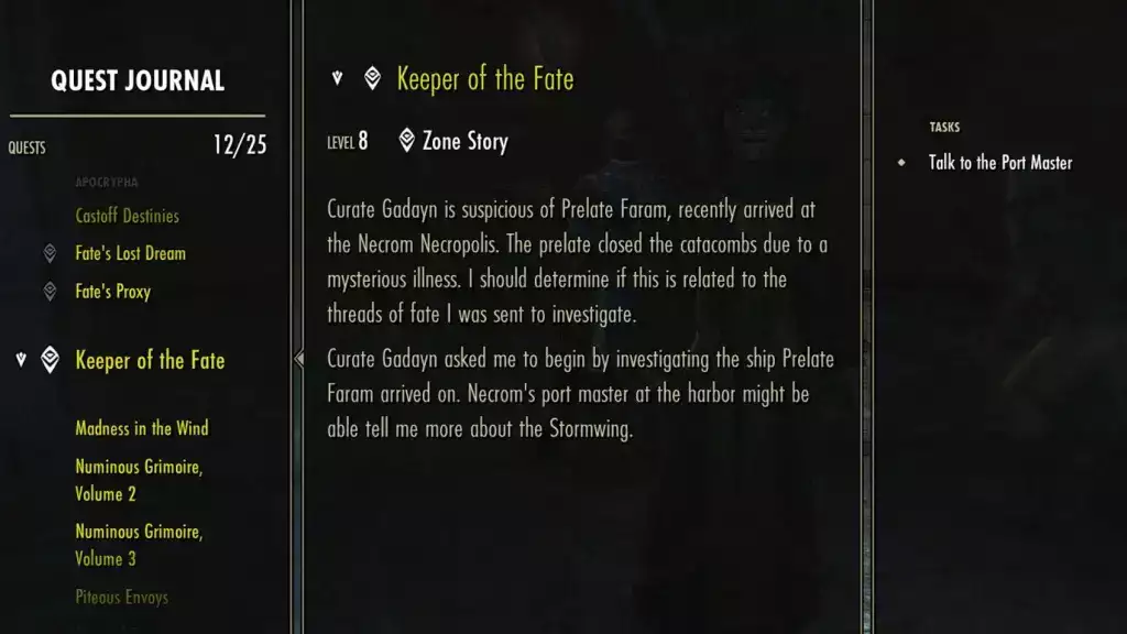 ESO Necrom: So schließen Sie die Quest "Keeper Of The Fate" ab ...